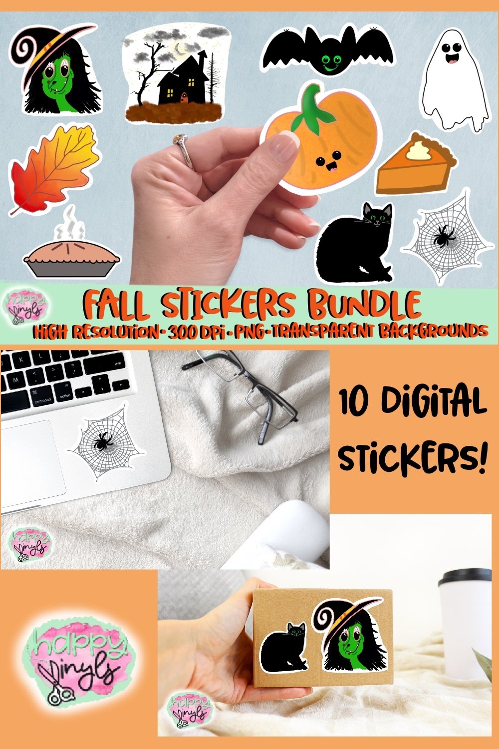 Fall and Halloween Stickers - A Sticker Bundle
