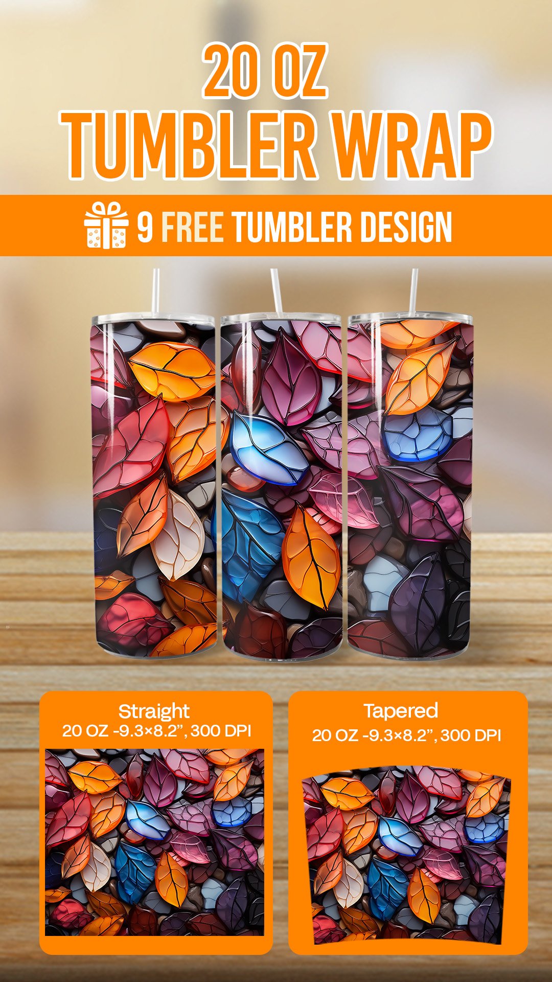 Fall and autumn Sublimation Tumbler