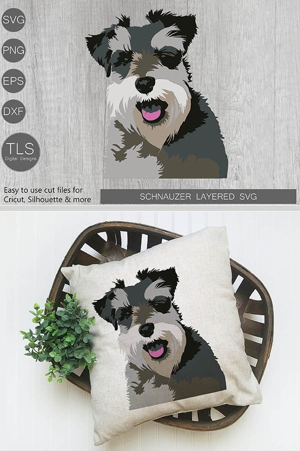 Schnauzer | Multilayered SVG