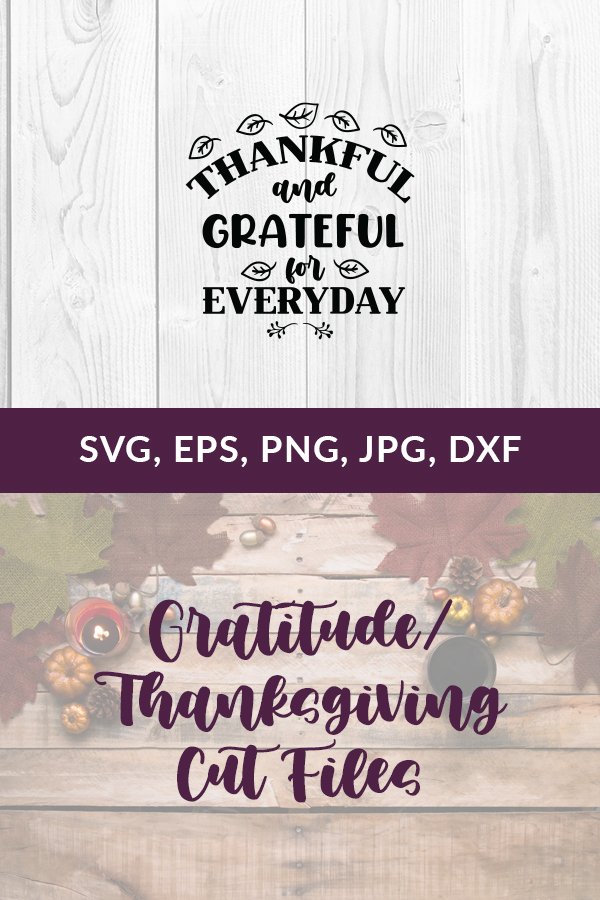 Thankful and grateful - Thanksgiving SVG File