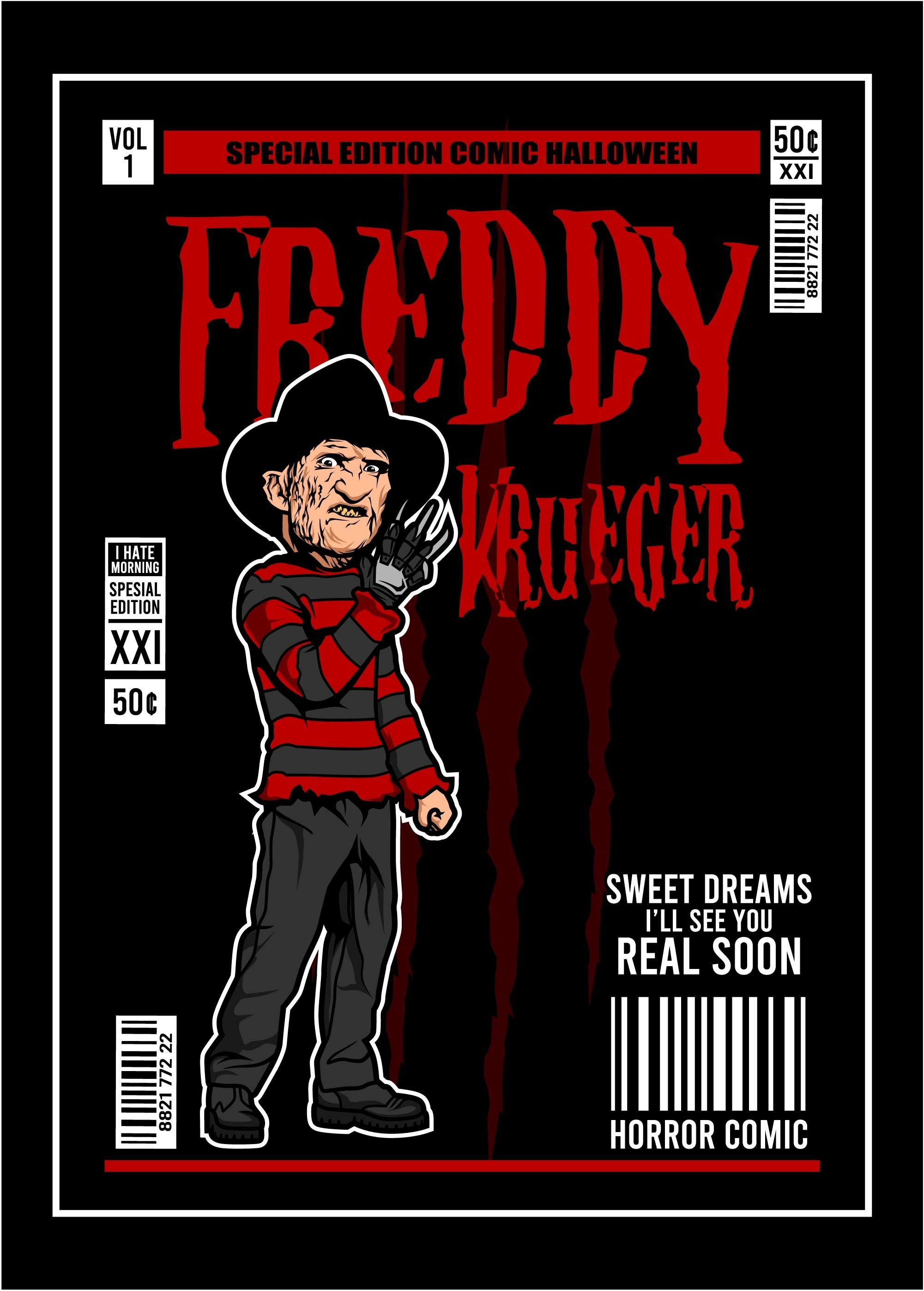 FREDDY K COMIC POSTER