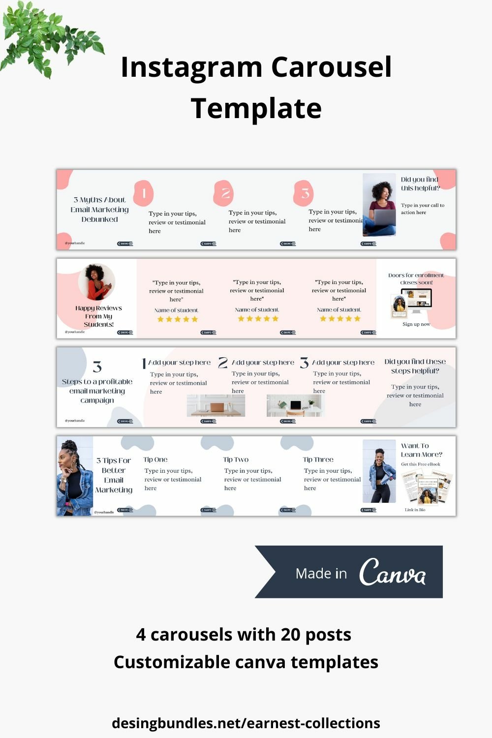 Canva Instagram carousel template