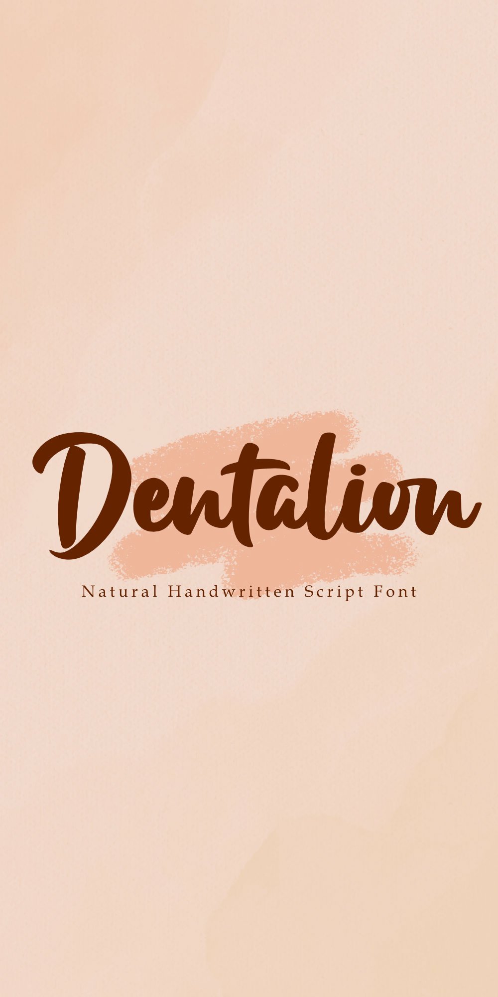 Dentalion | Handmade Brush Font