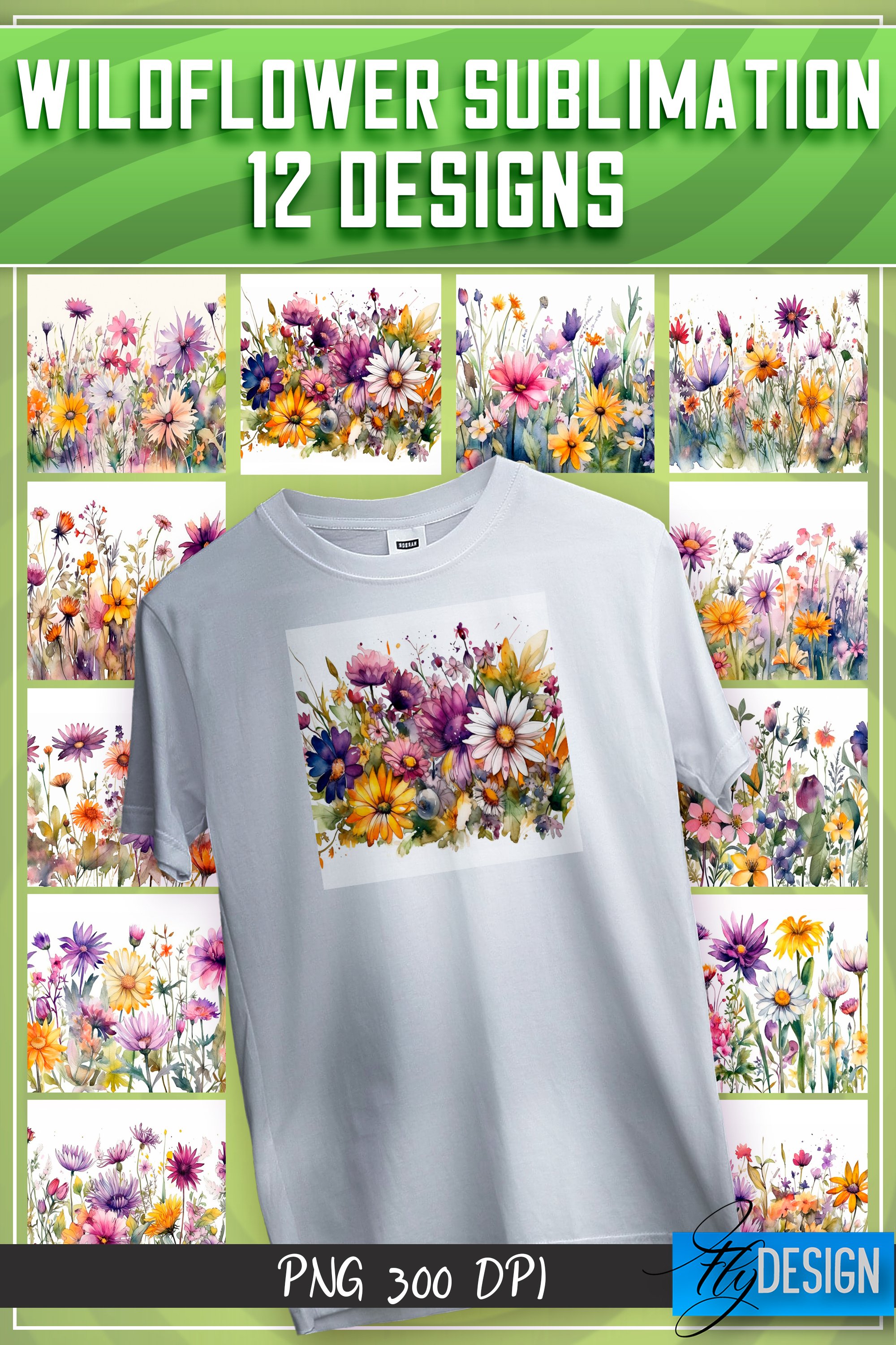 Wildflower Sublimation Design |Summer Sublimation (2713700)