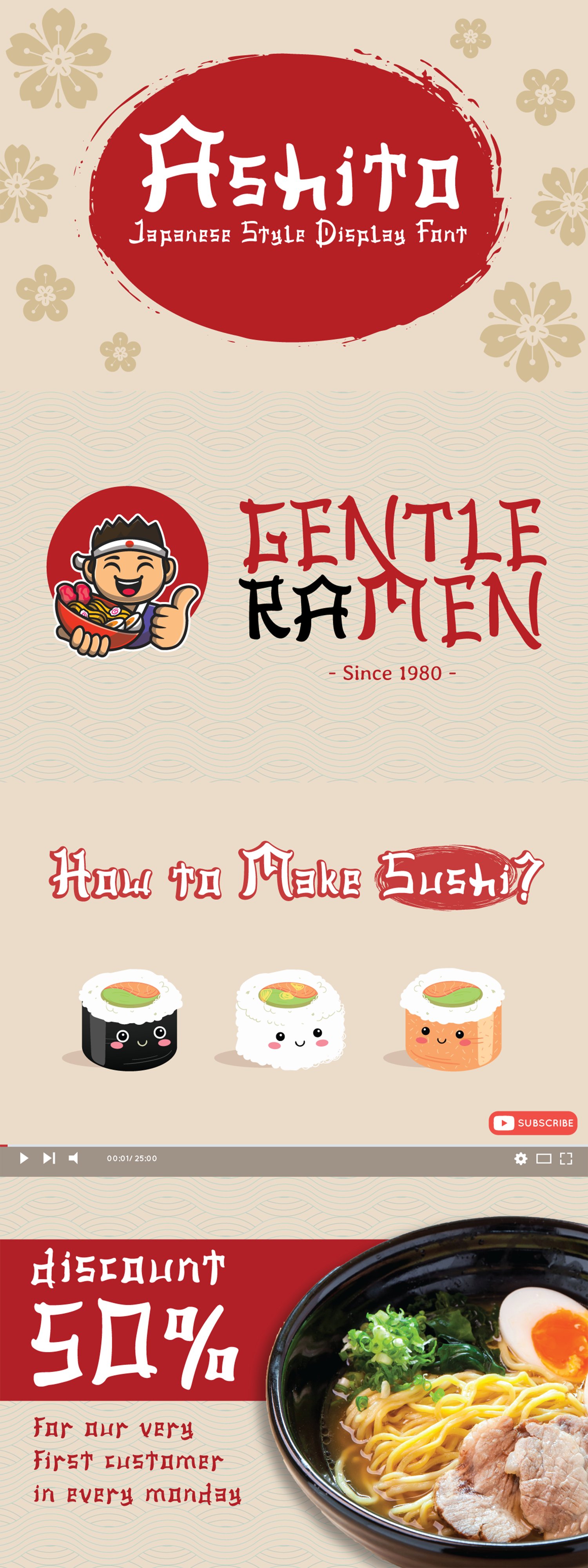 Ashito - Japanese Style Font (1782183)