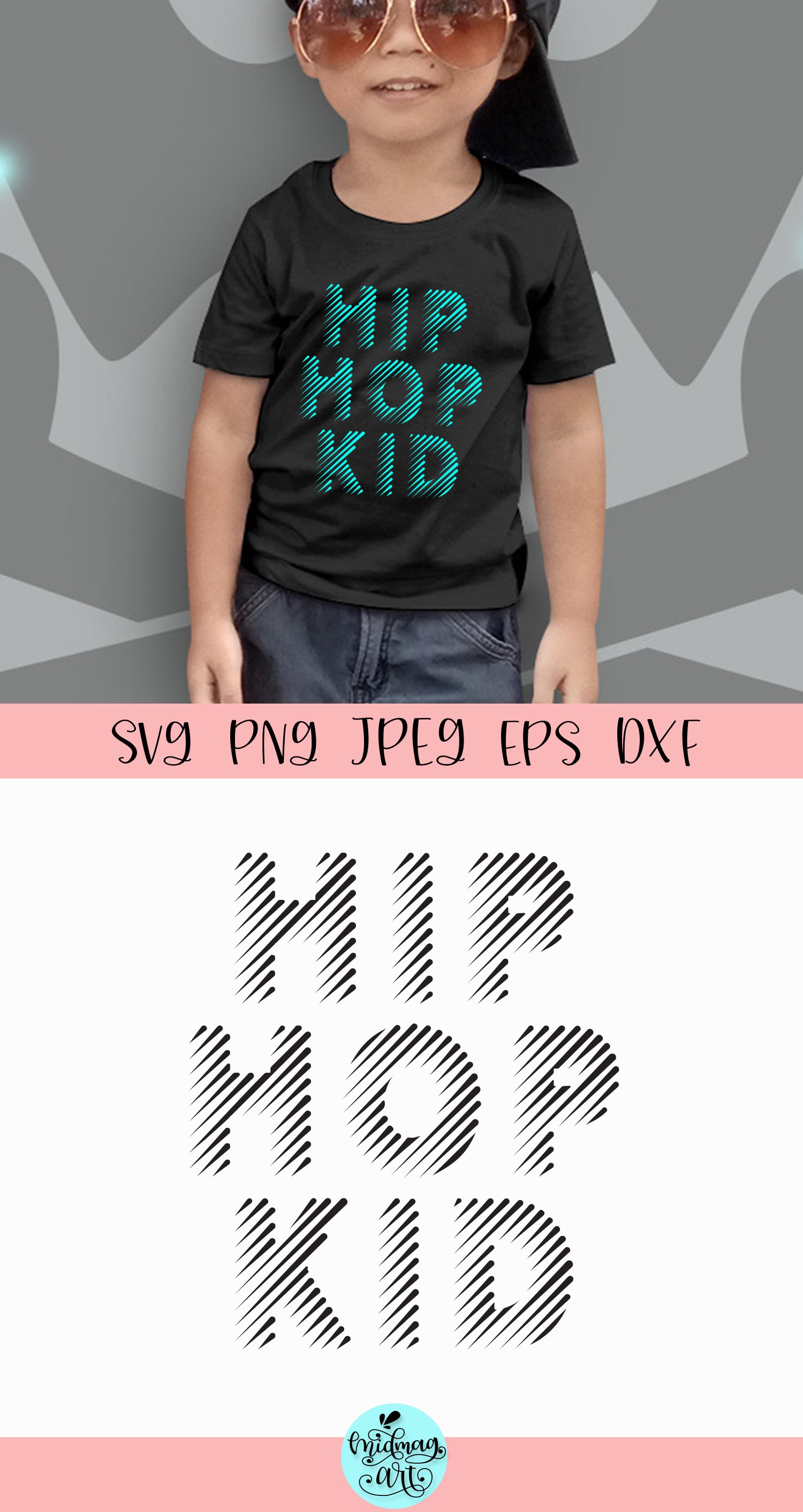 Hip hop kid svg, Easter svg