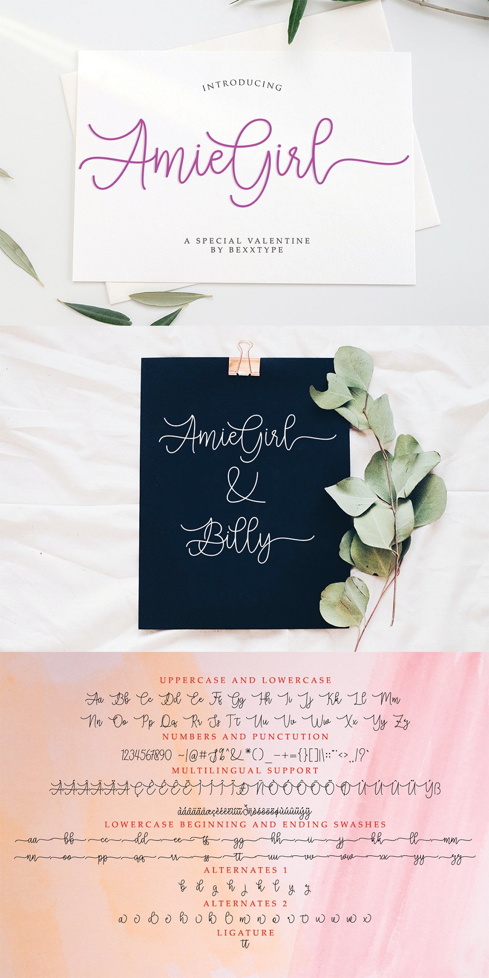 Amie Girl Monoline || Valentines