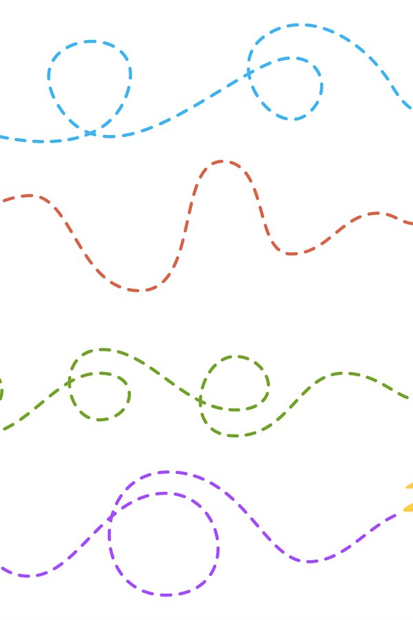 Rocket line route. Space travel dashed line trace, spacecraf