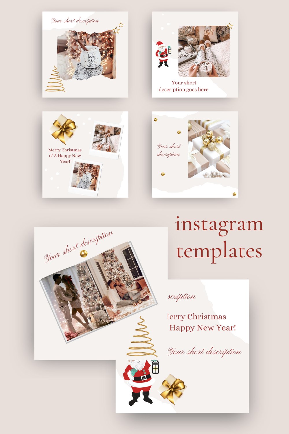 CHRISTMAS Instagram Posts | Christmas Instagram Templates