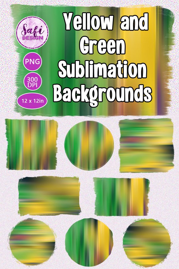 Yellow and Green Sublimation Backgrounds