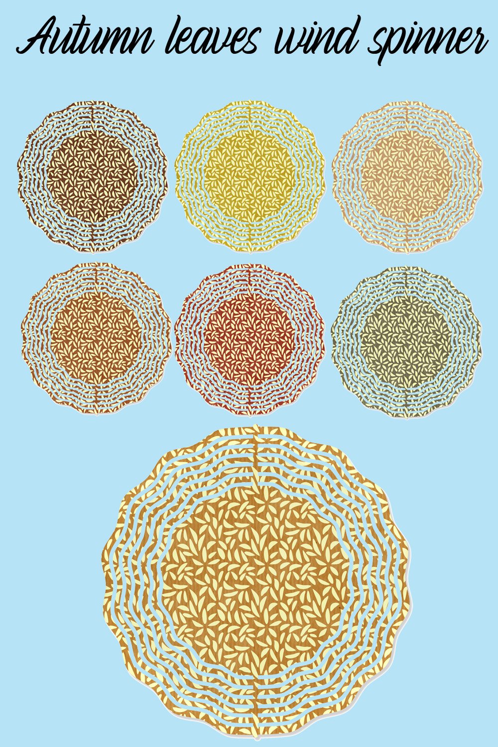 Autumn leaves wind spinner