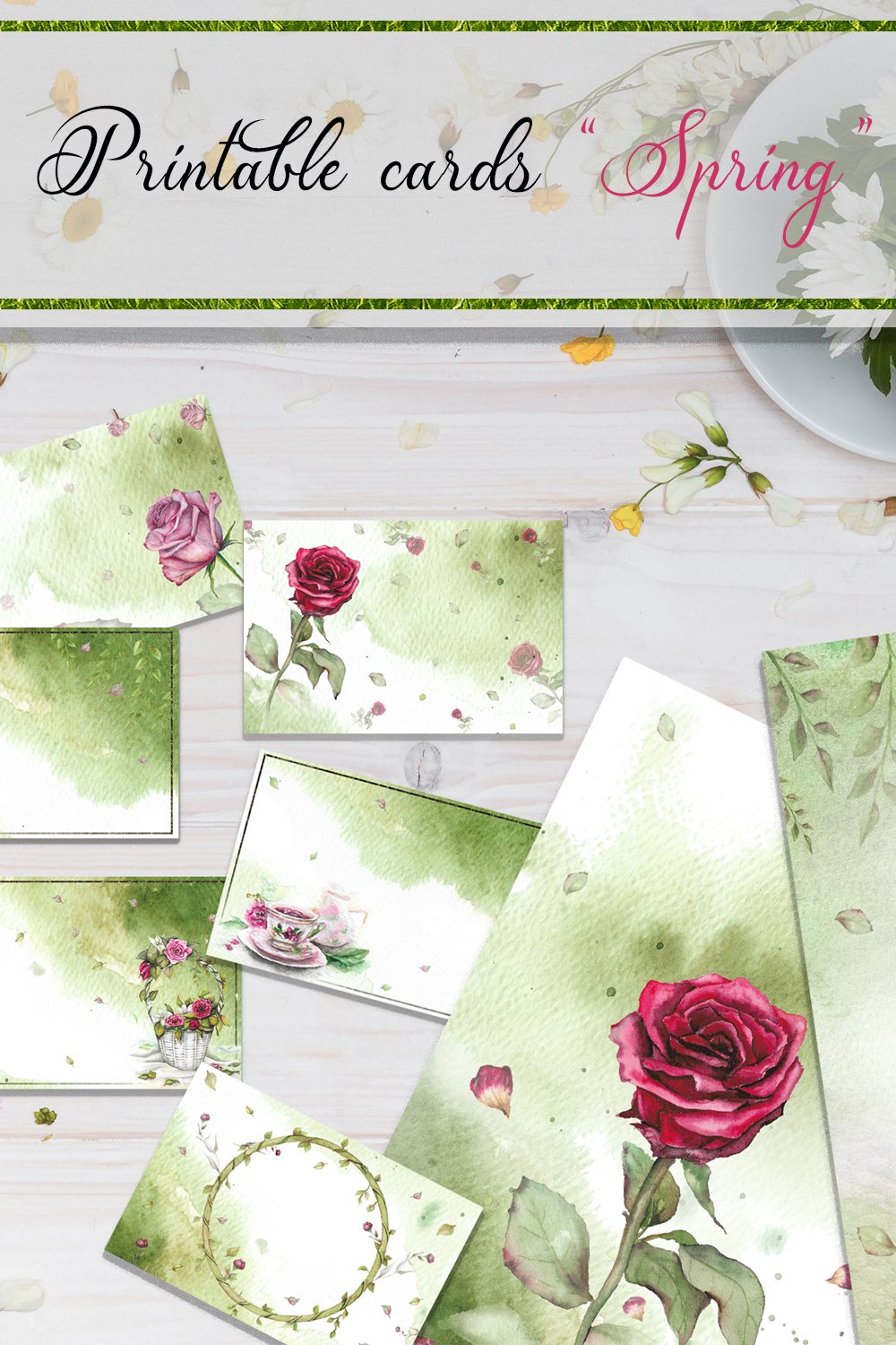 Printable Gift Tags, Labels and Cards "Vintage Spring"