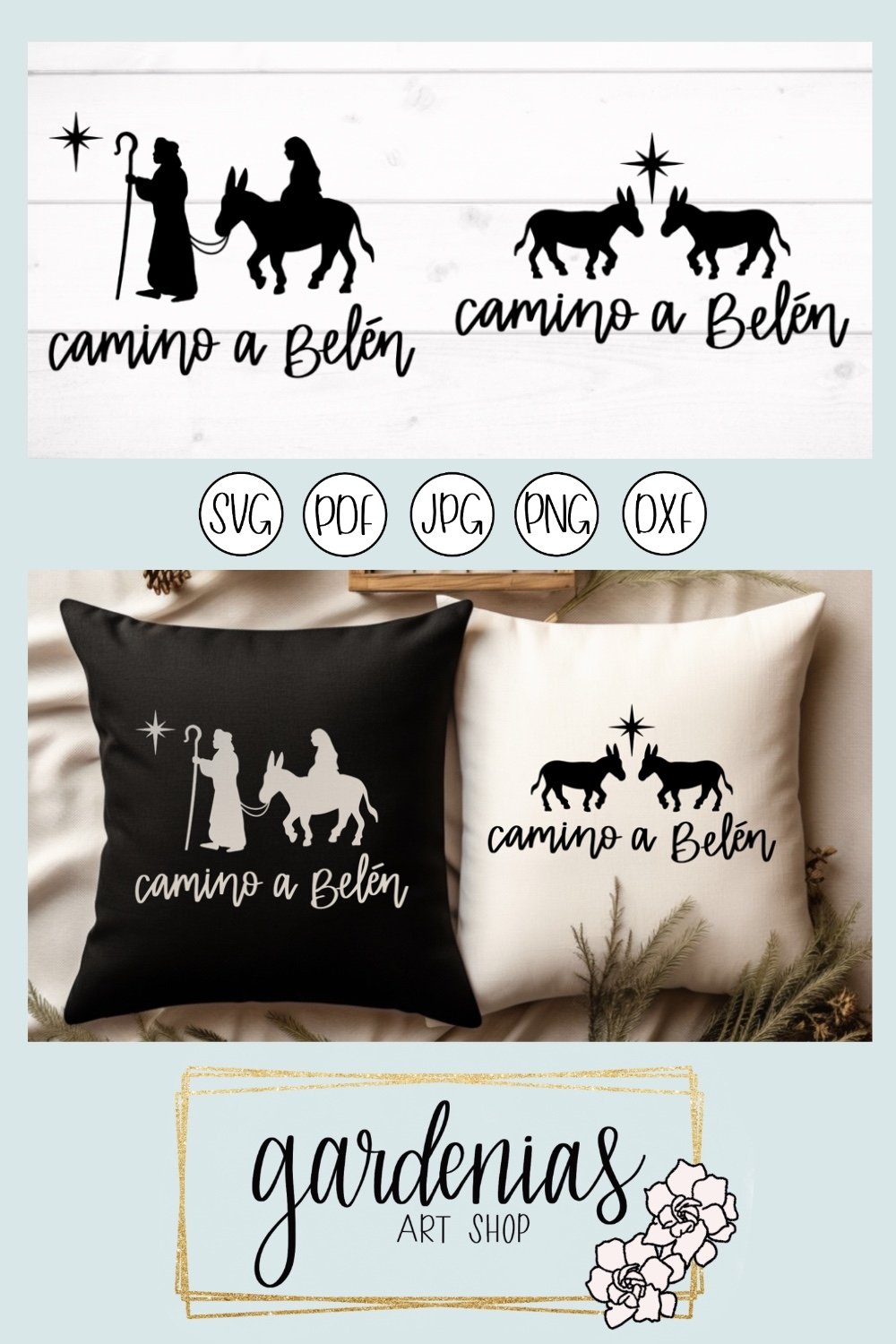 Camino a Belen SVG | Navidad SVG | Spanish Christmas SVG