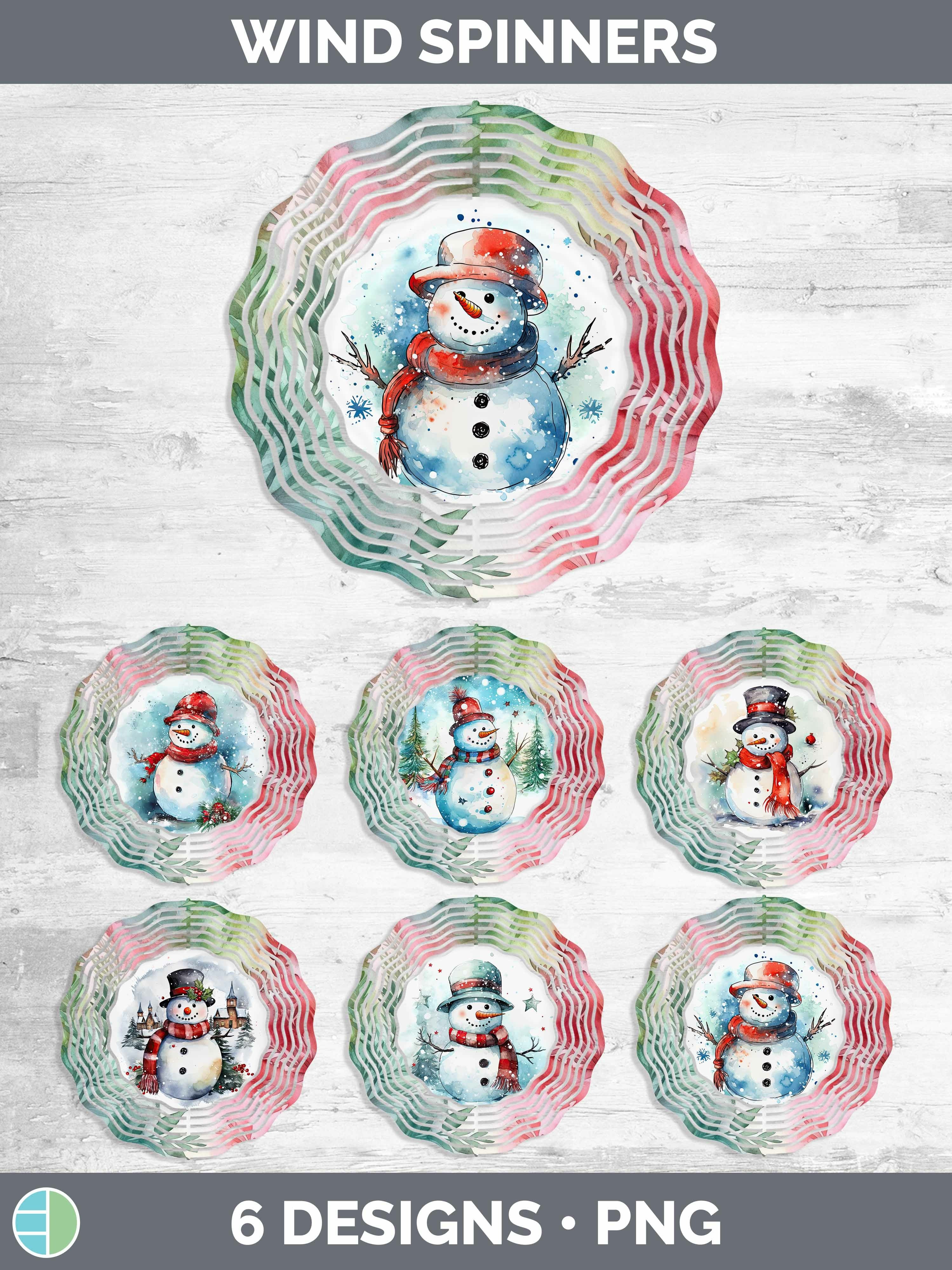 Christmas Snowman Wind Spinner | Bundle Spinner Designs