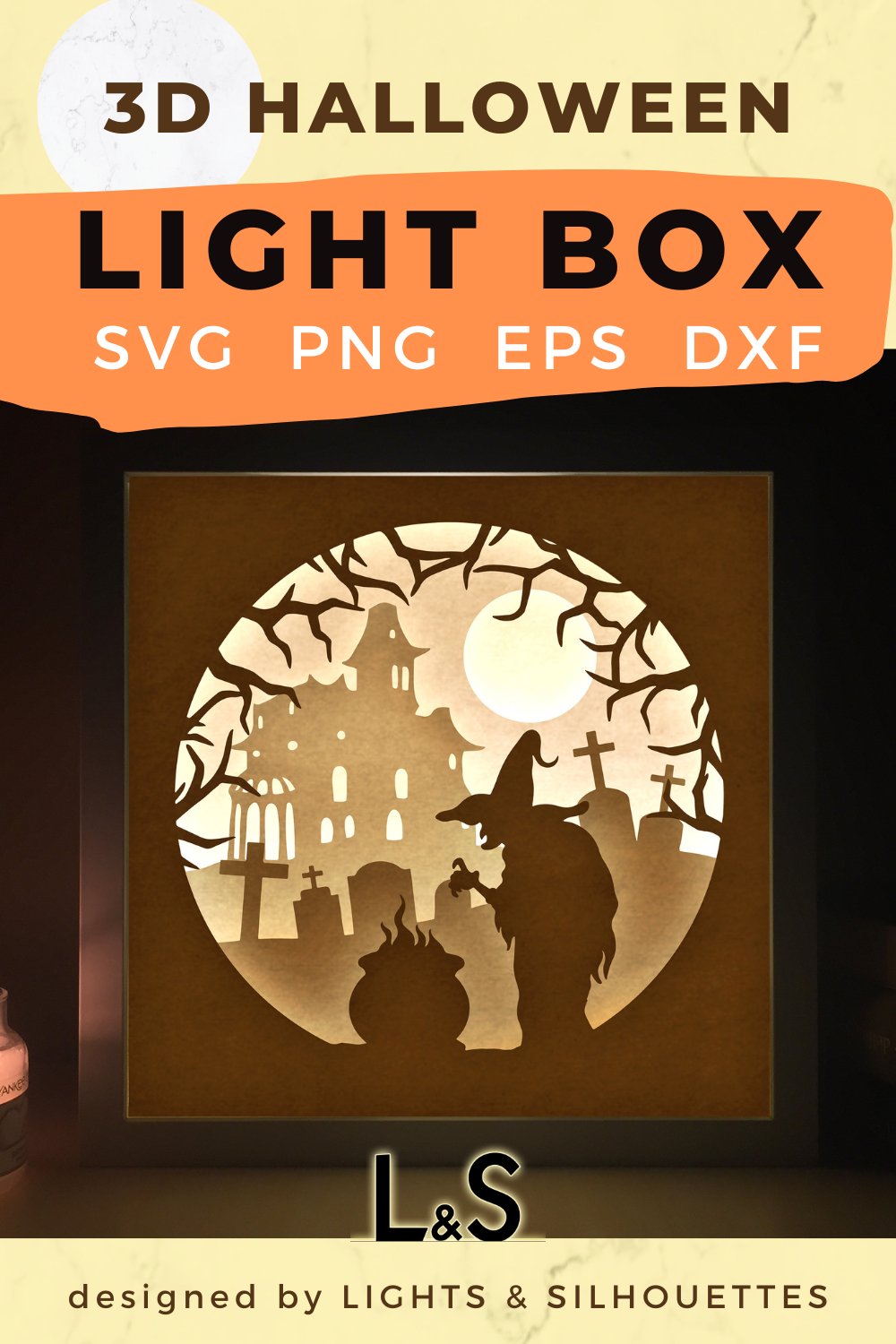Halloween Lightbox | 3D Layered Shadowbox