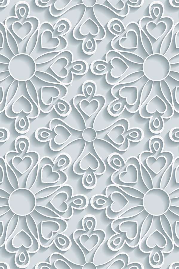 Abstract Paper Floral Pattern