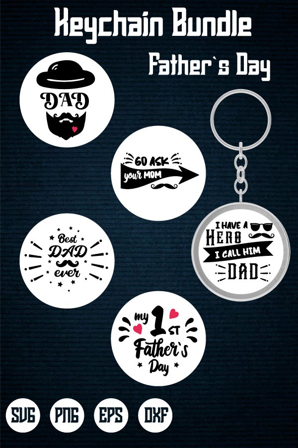 Keychain Bundle SVG, Fathers Day SVG, Fathers (1373011)