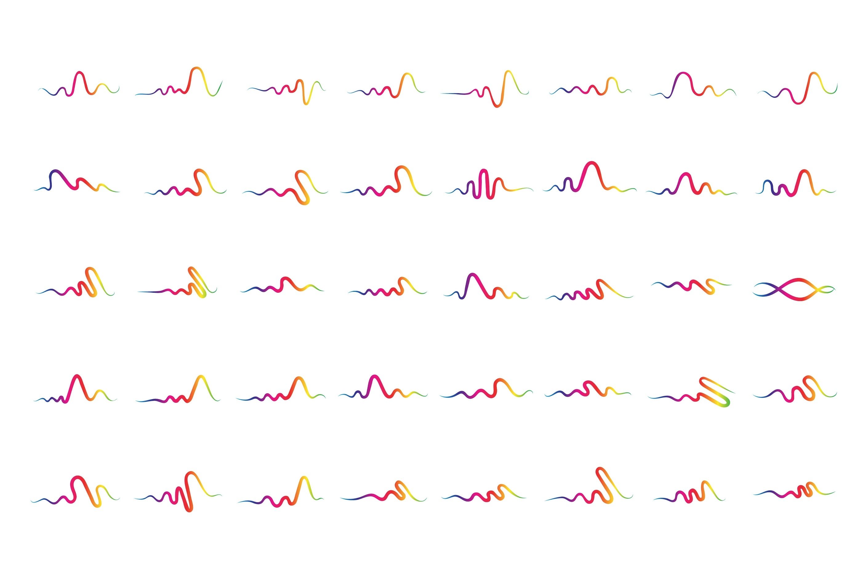 Sound wave line logo vector (1455555)