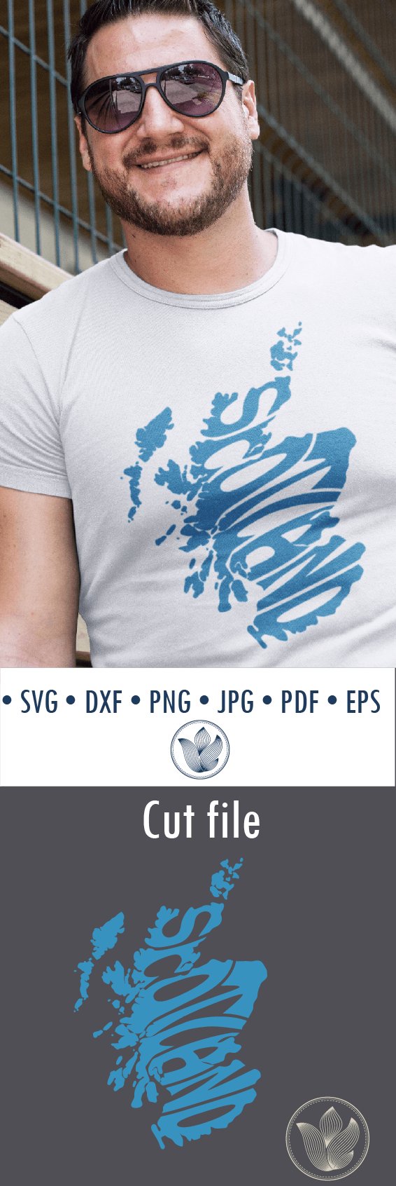 Scotland SVG cut file in the country shape