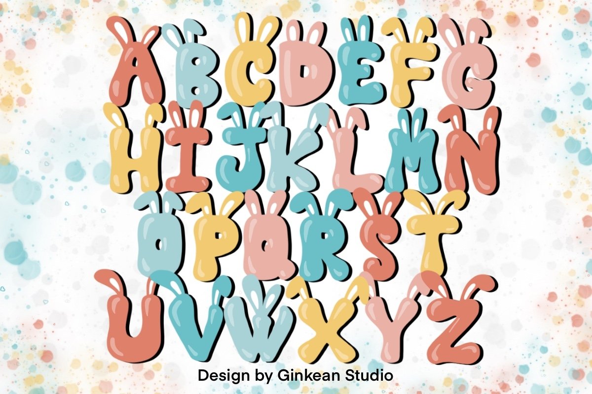 Alphabet brushes, 26 Alphabets brush stamp (1264693)