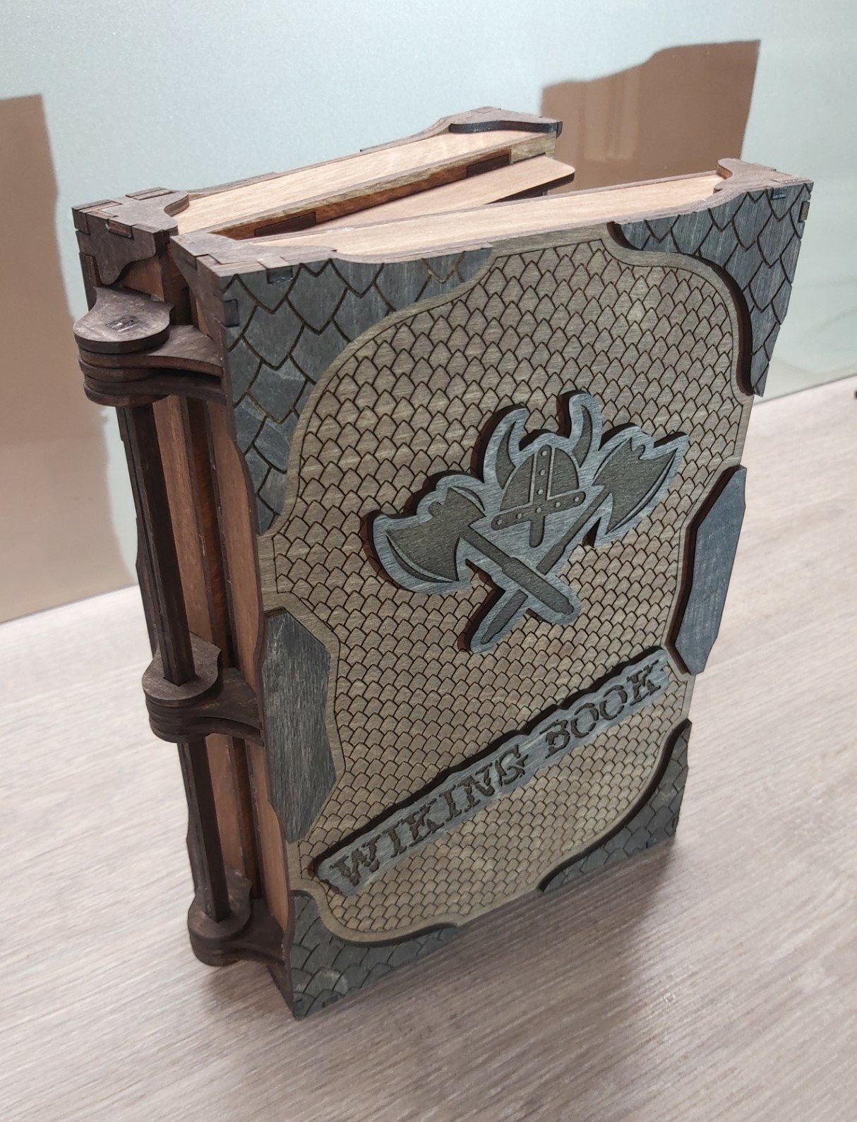 Book box. 3mm SVG, PDF, CDR, DXF Digital product