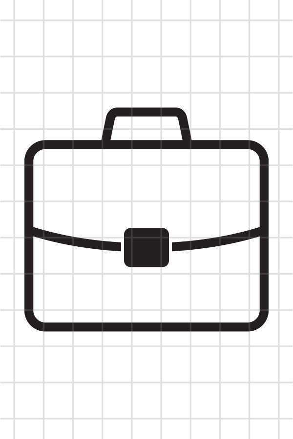 Briefcase sign icon. Suitcase vector illustration.