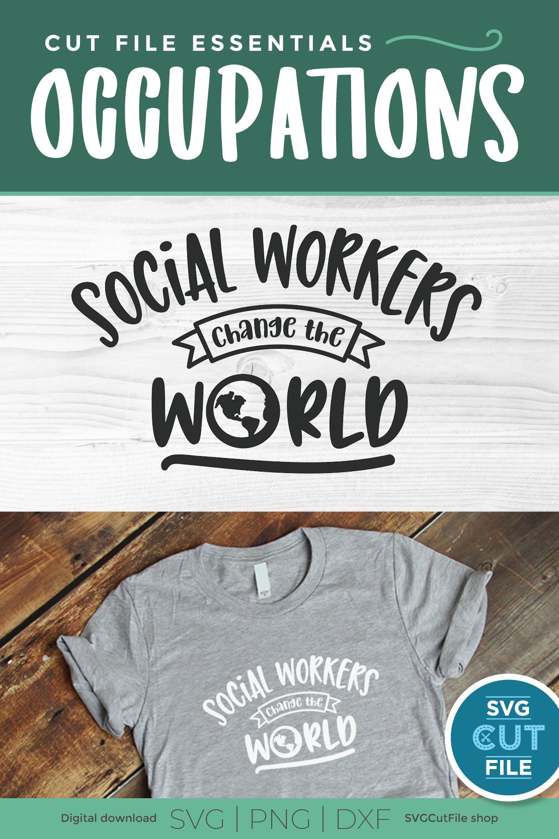 Social workers change the world svg