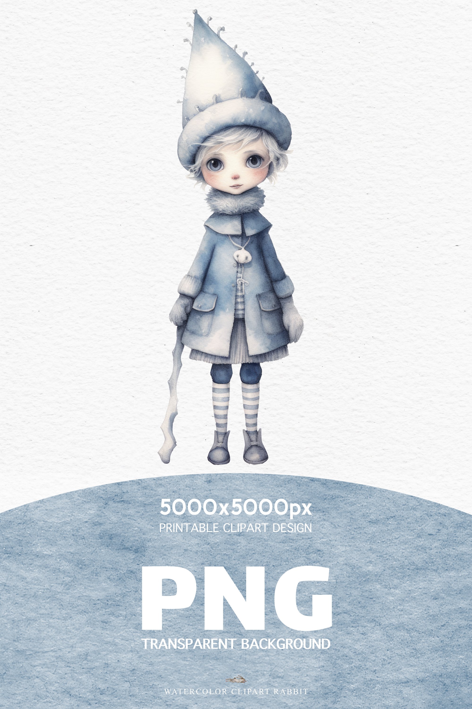 Cute Christmas Winter Boy Winter Decor Clipart PNG Fairy Art