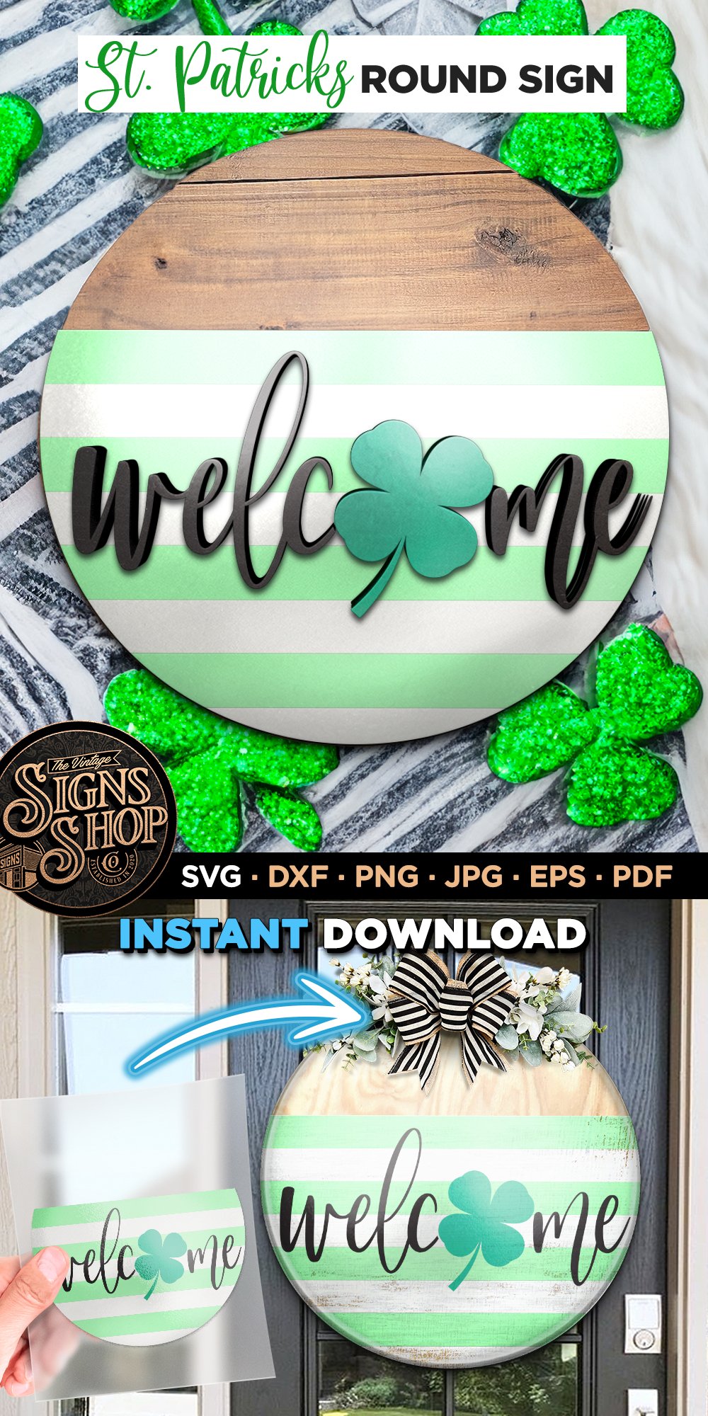 St Patricks Day Door Signs Bundle