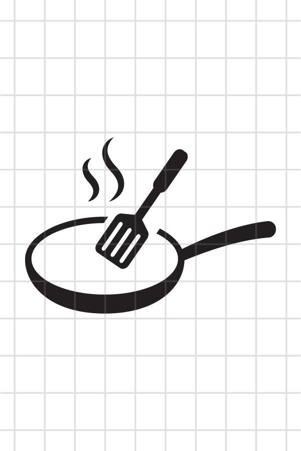 Frying pan SVG, kitchen, cooking, cut file for cricut
