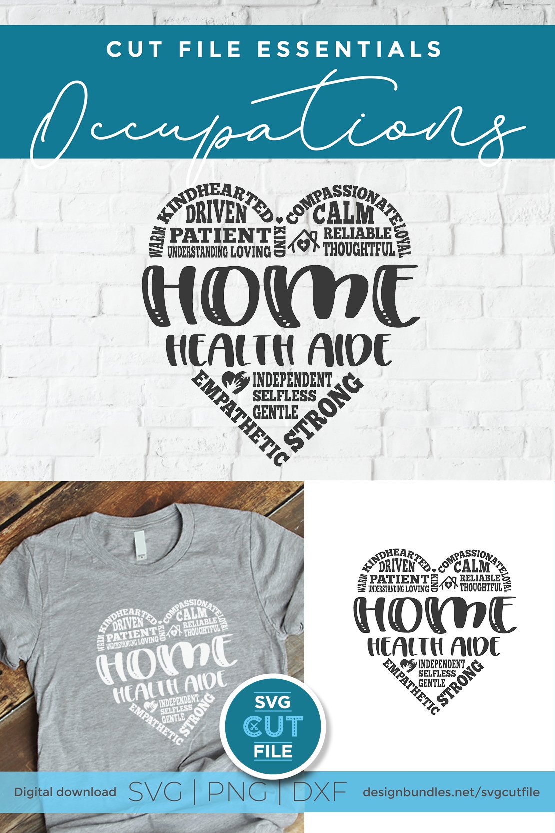 Home health aide svg for cricut or silhouette