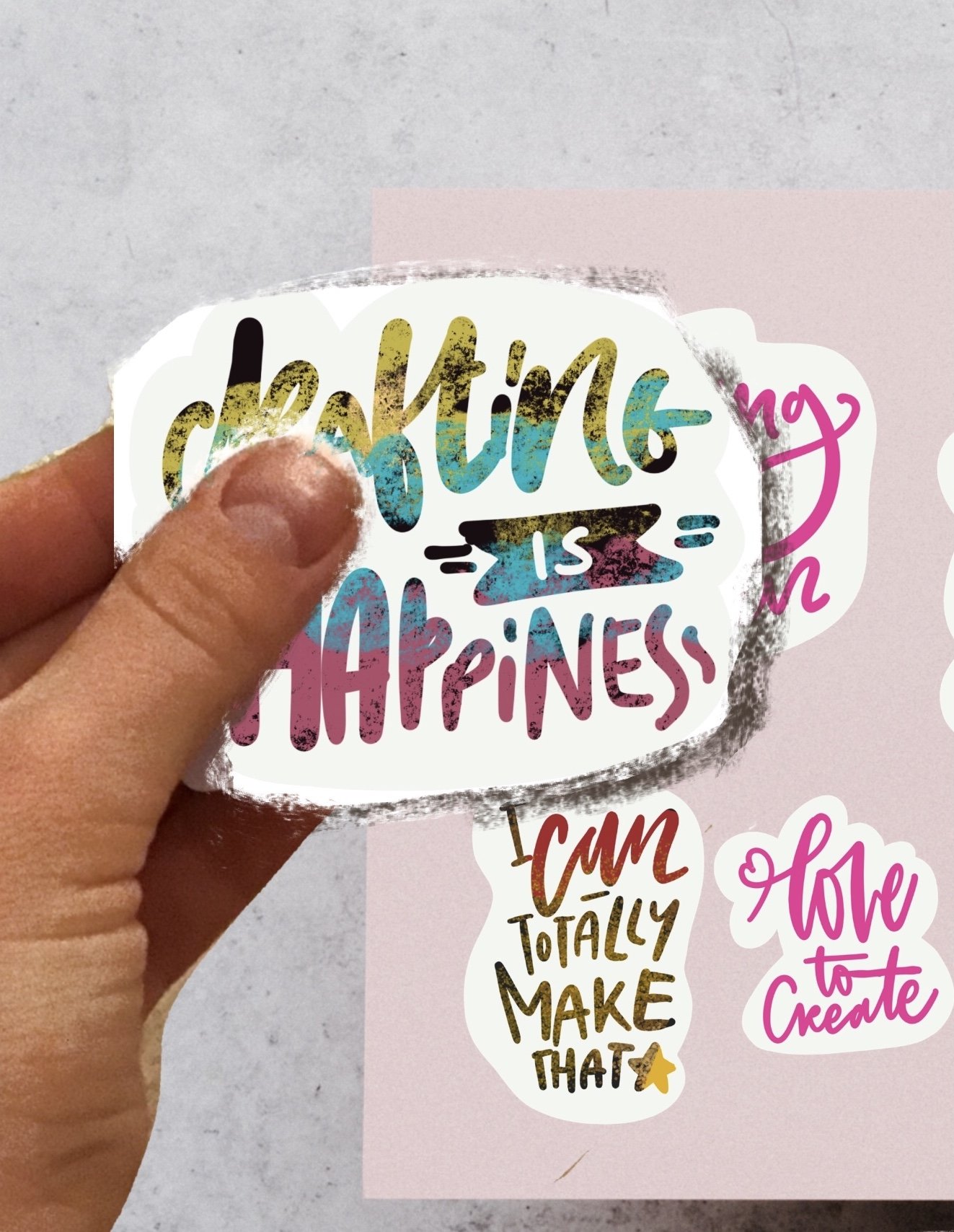 sticker bundle for crafters. Cut it out