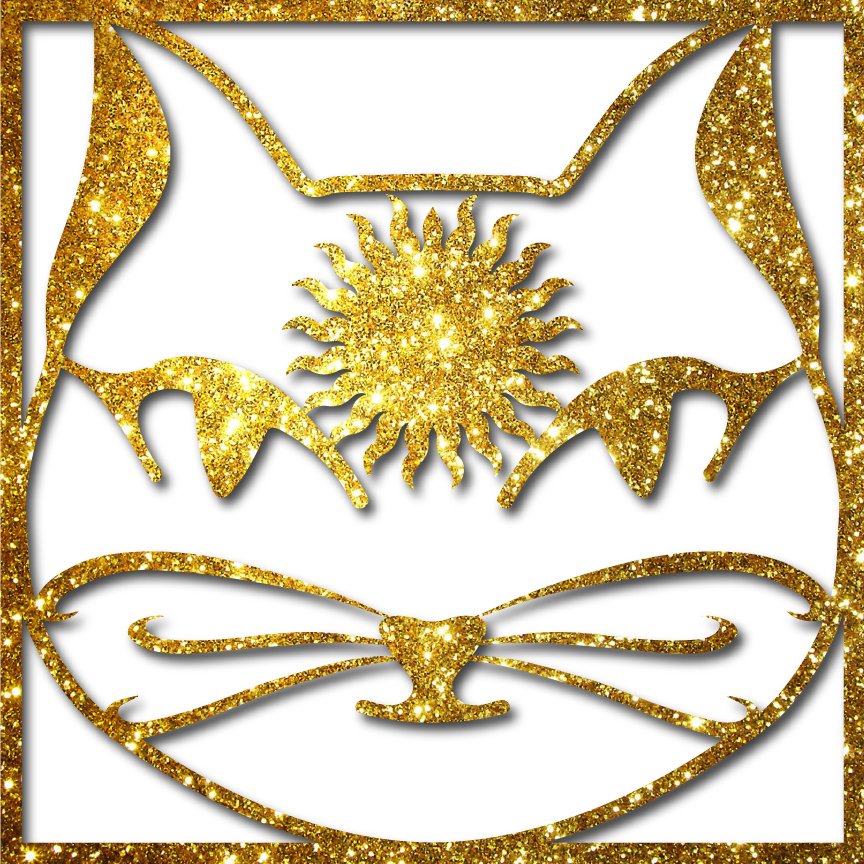 Papercut 3D Picture Cat and and Sun Layered Design