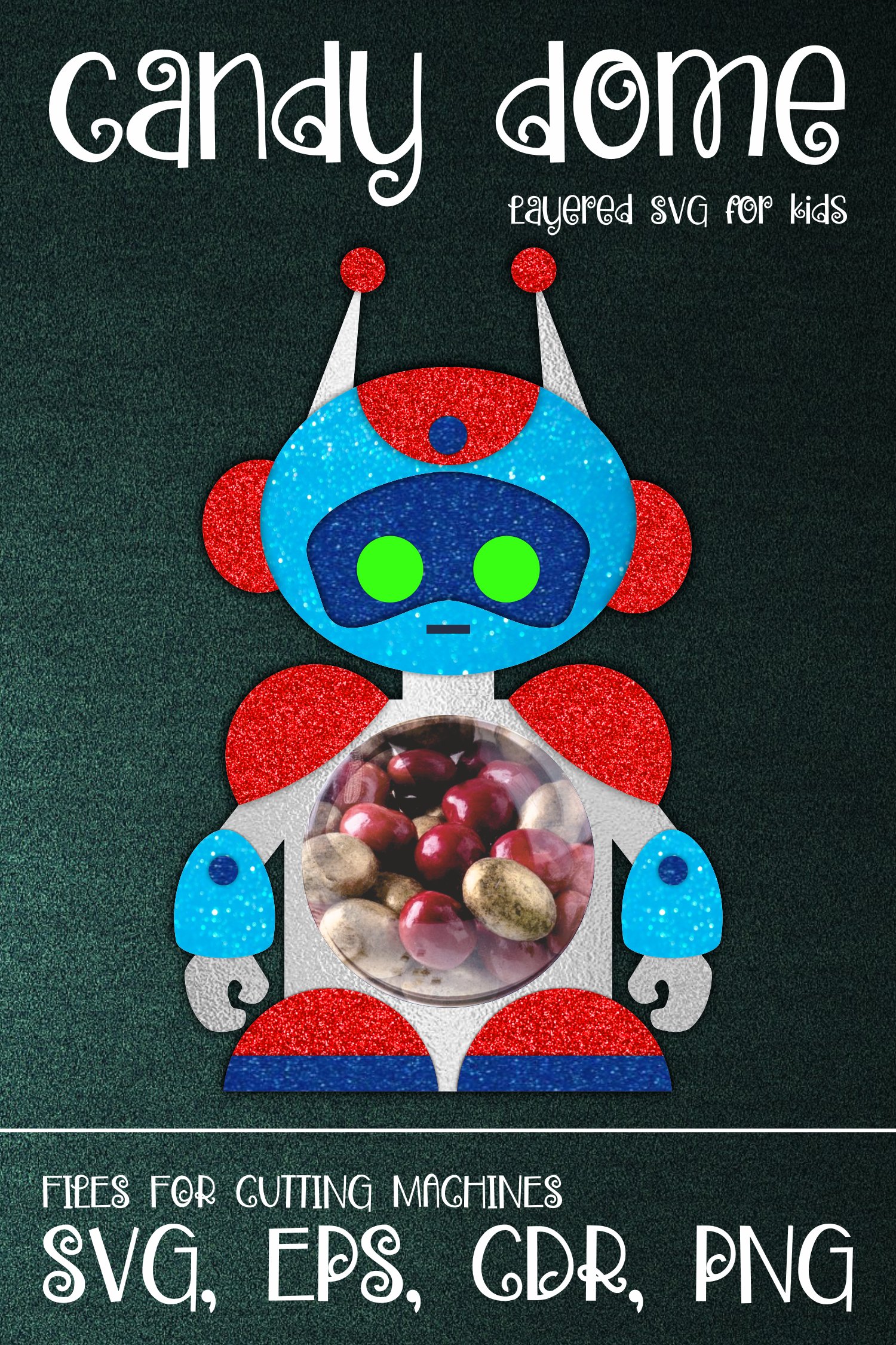 Robot Candy Dome | Paper Craft Template