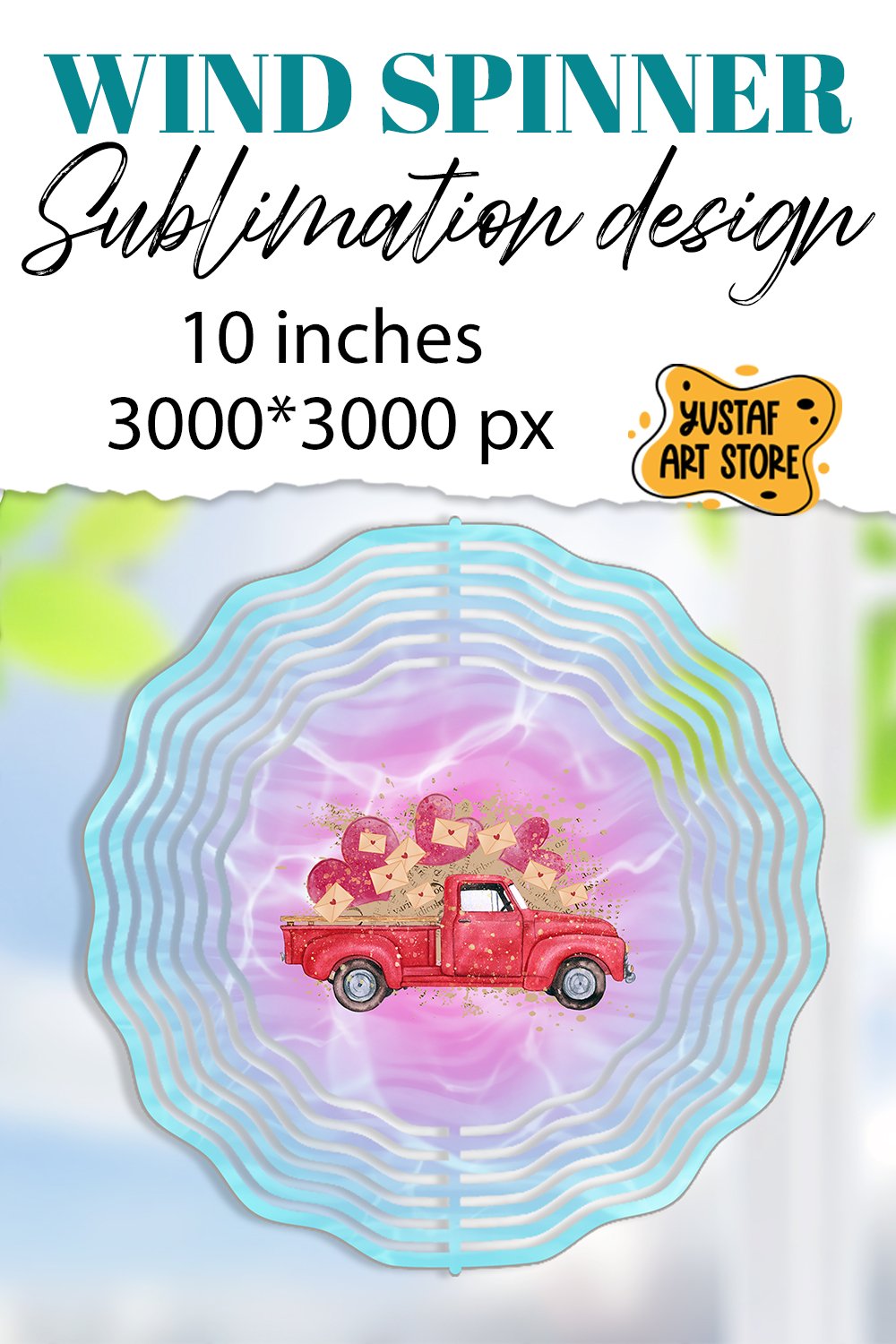 Valentine wind spinner sublimation. Valentine (3280374)