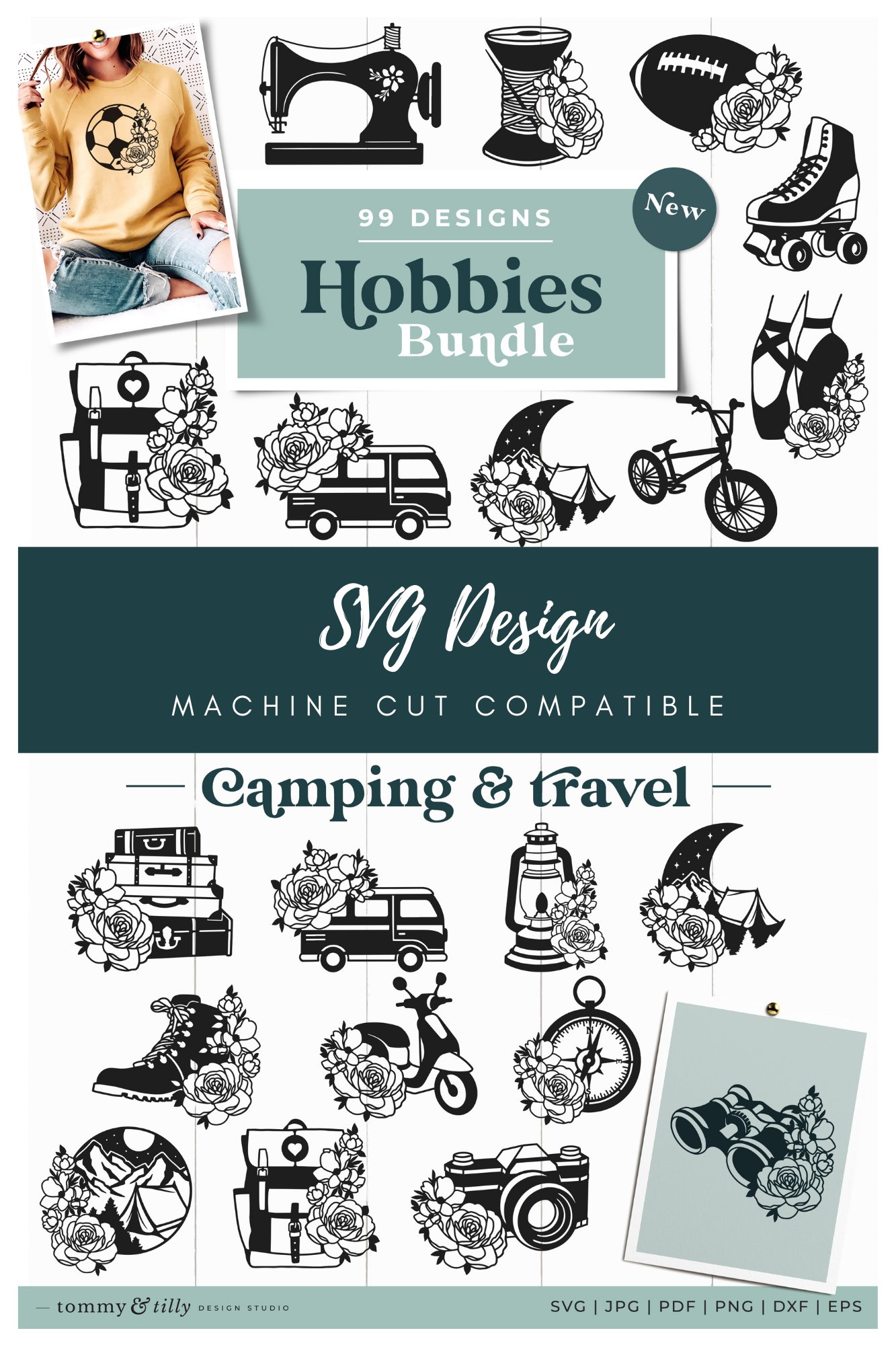 Hobbies SVG Bundle 99 Designs Cut Files (1040664)