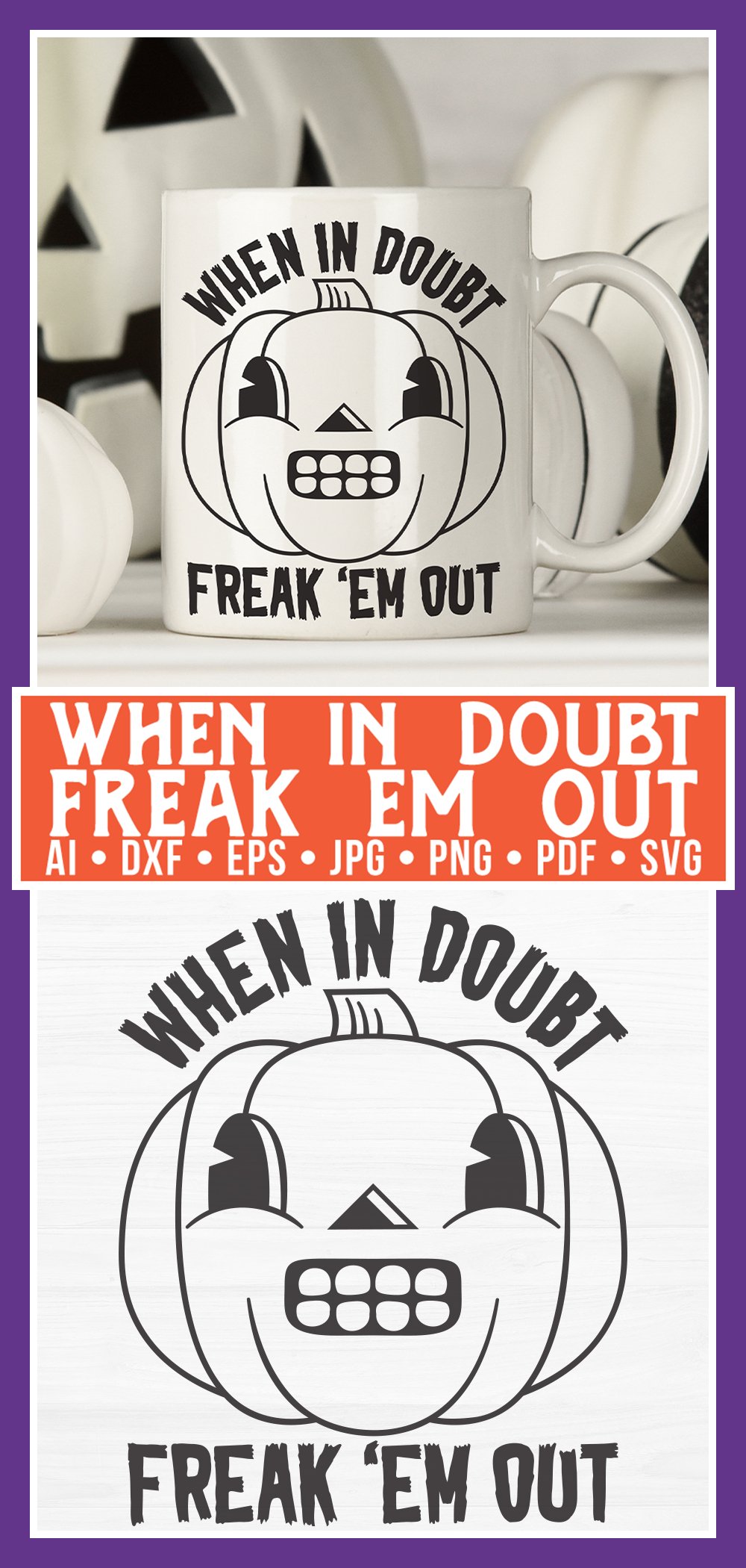 When in doubt freak em out SVG