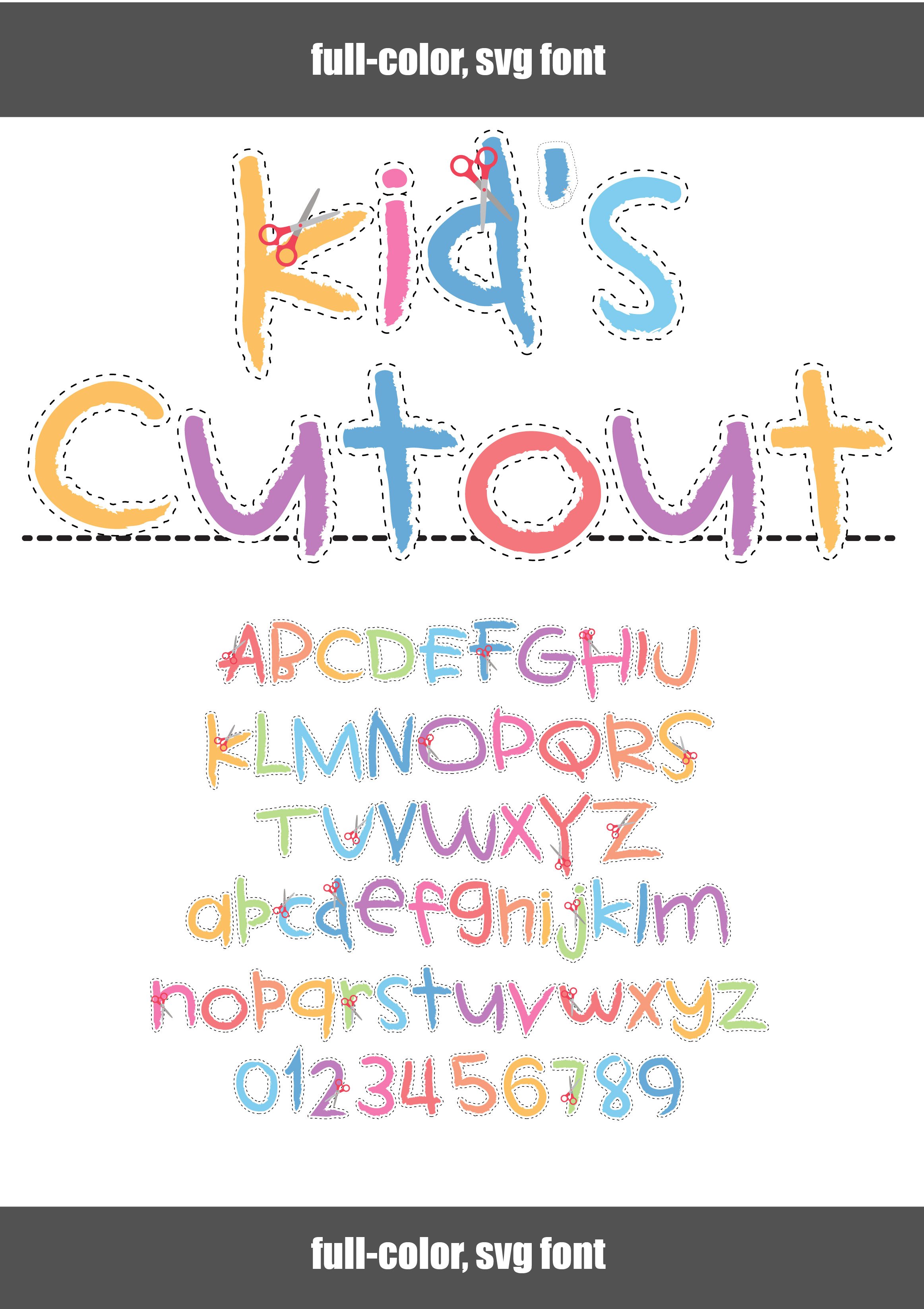 Full Color SVG Font for teachers and school