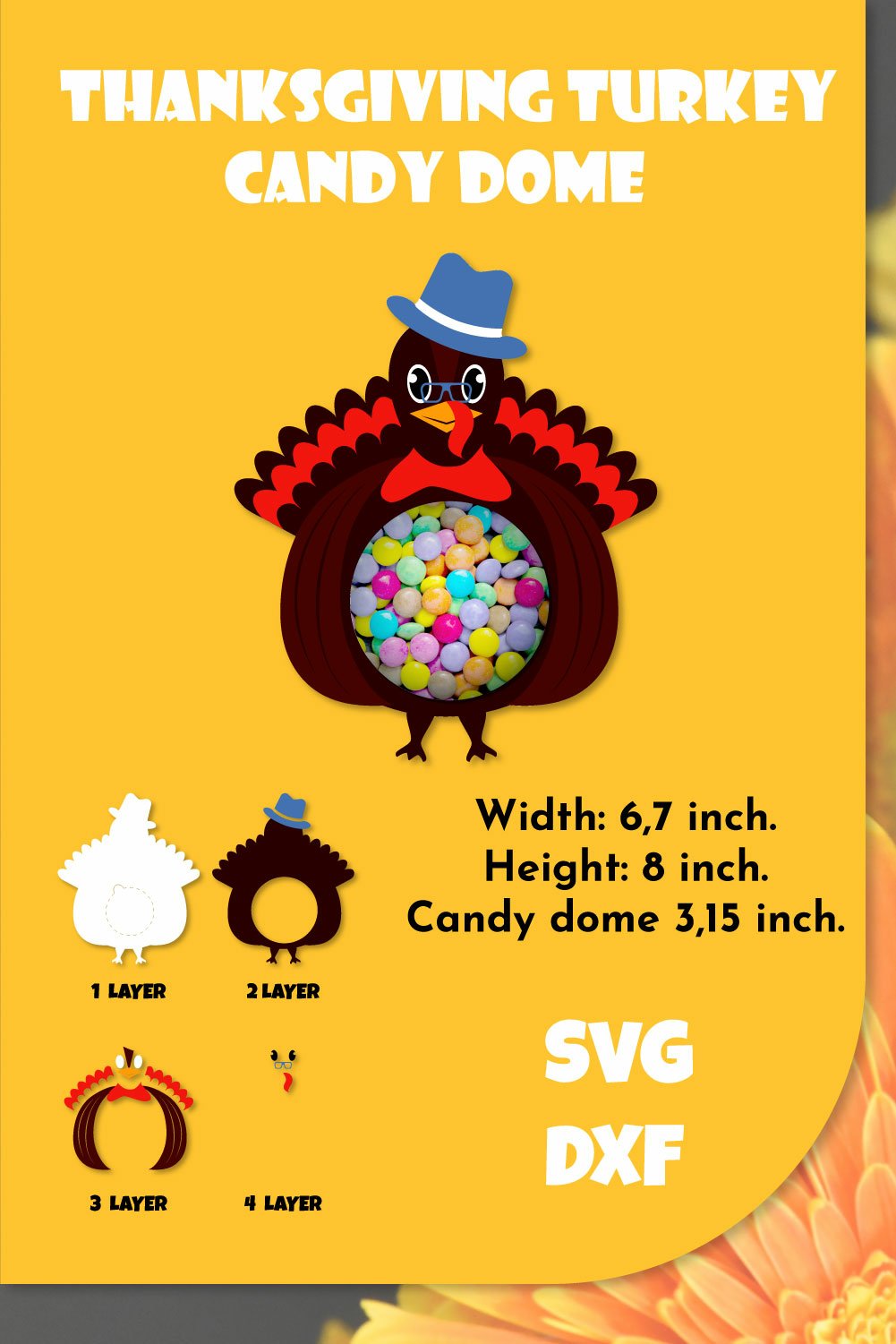 Thanksgiving candy dome svg. Turkey thanksgiving