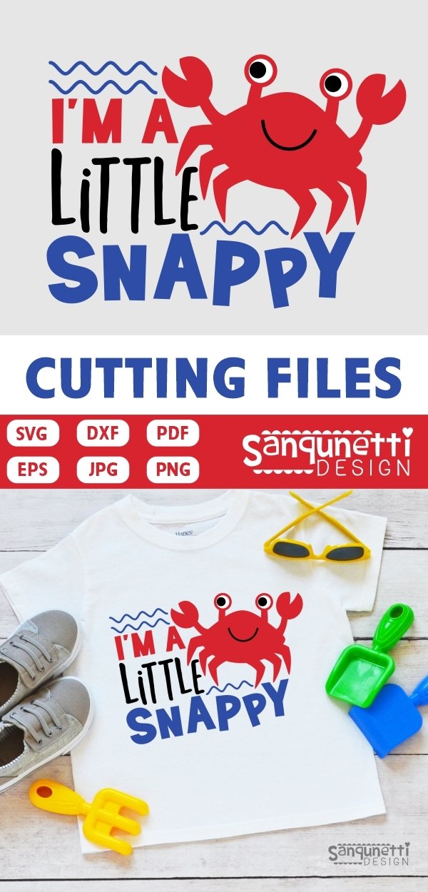 I'm a little snappy crab | Summer crab SVG