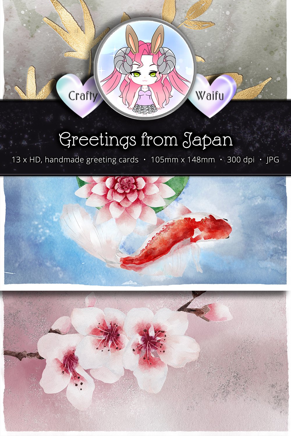 Greetings from Japan - 13 Greeting Cards