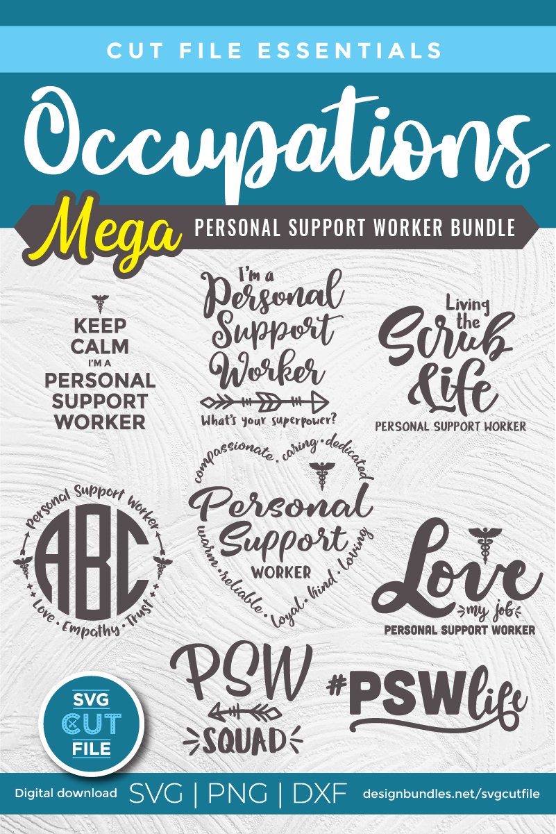 Personal Support Worker svg bundle, a PSW svg bundle