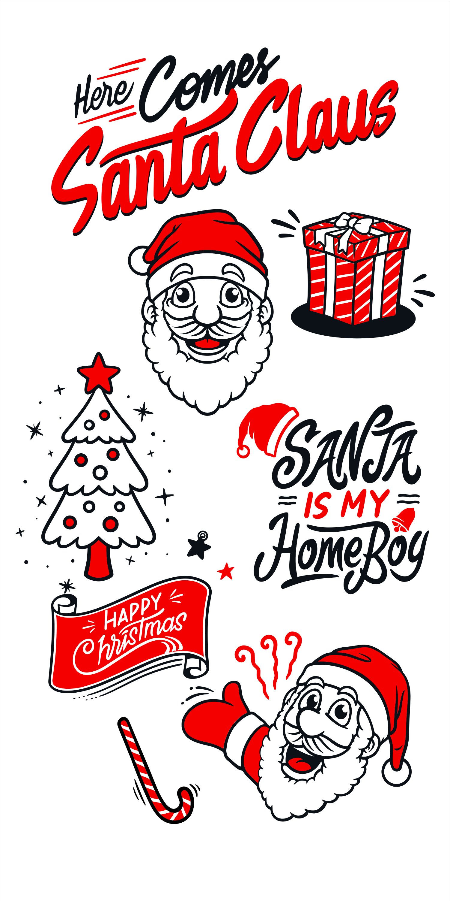 Christmas Santa SVG Bundle - Santa Gift SVG (2226299)