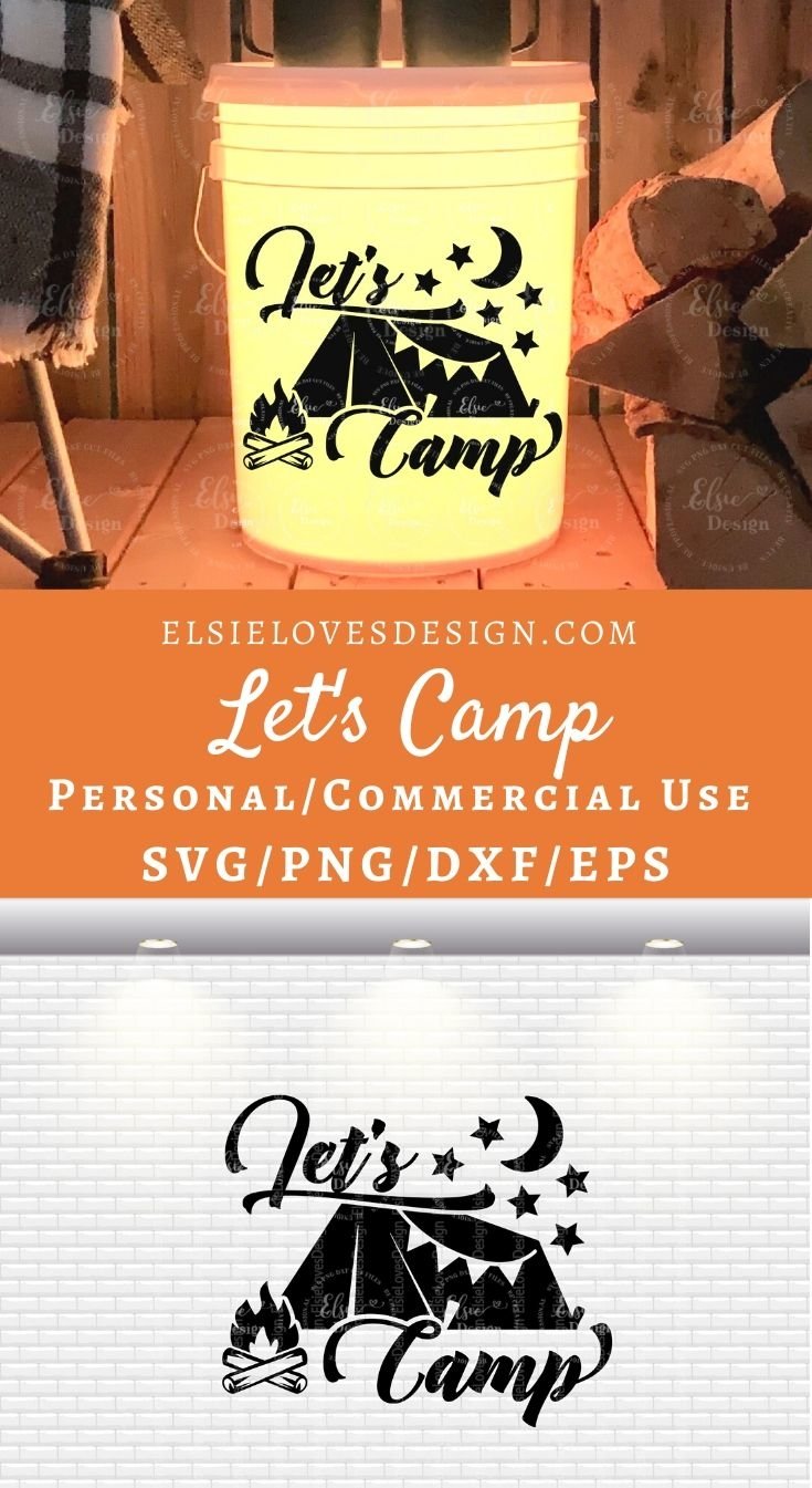 Camping Bucket - Camping SVG Cut Files