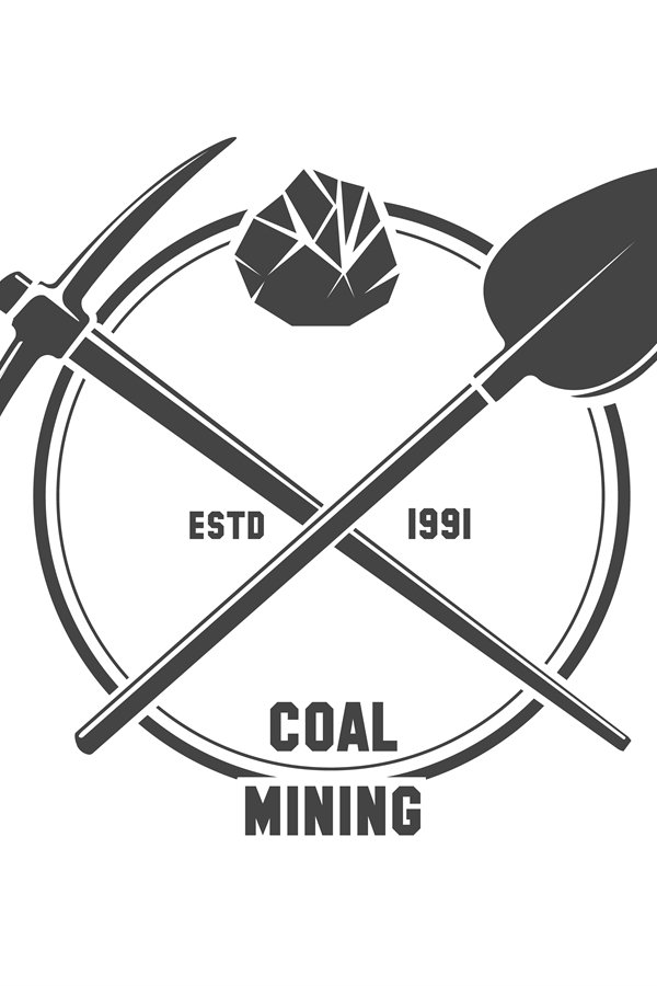Coal mining emblem