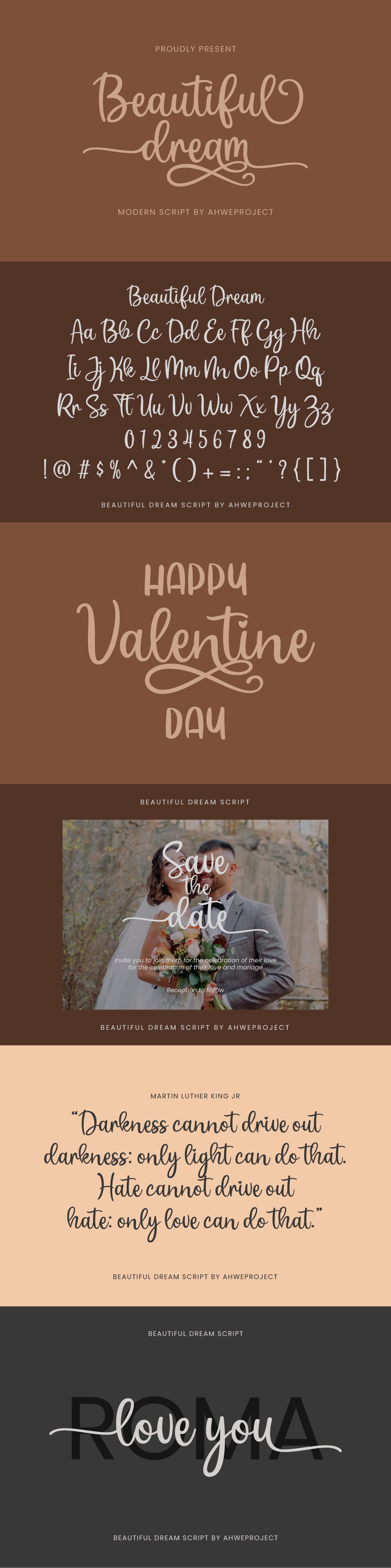 Beautiful Dream - Romantic and Sweet Font