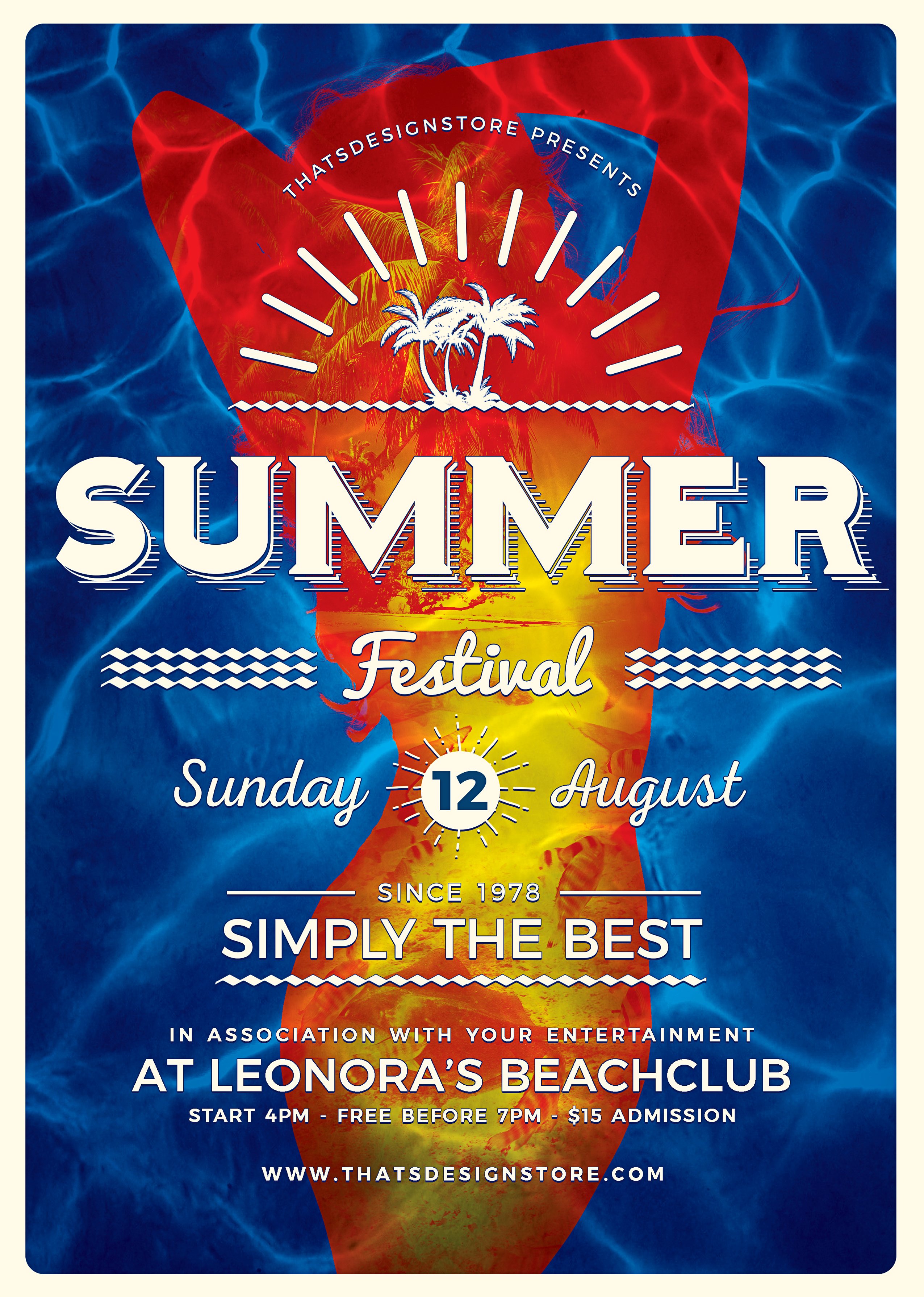 Summer Fest Flyer Template V3