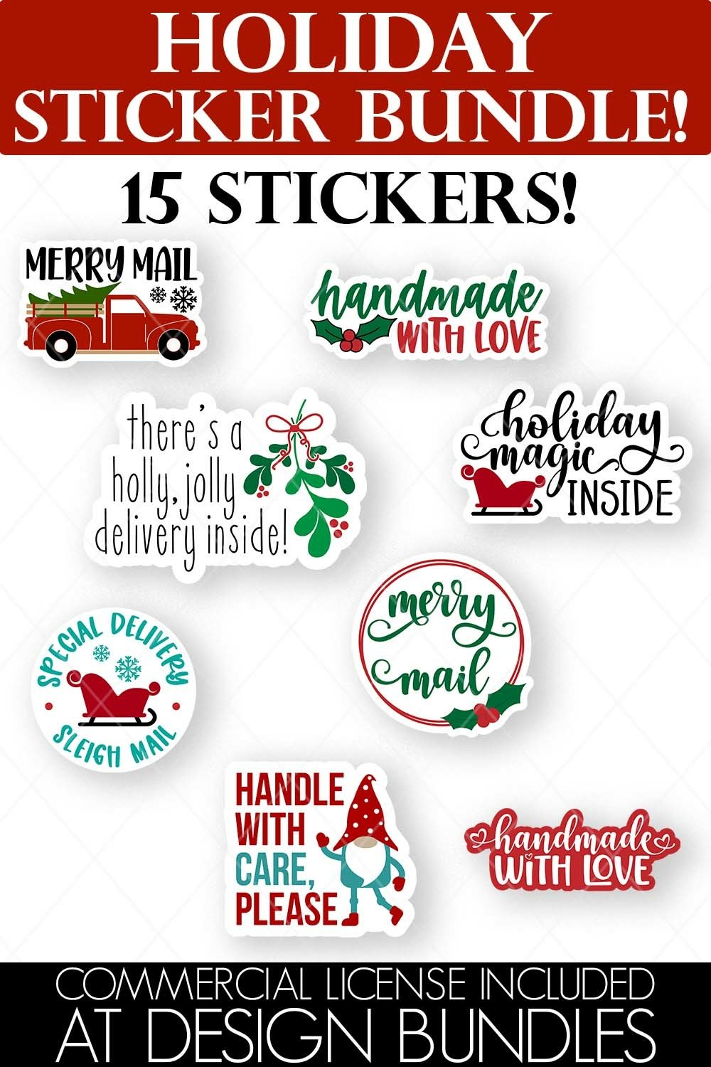 Small Business Christmas Sticker Bundle