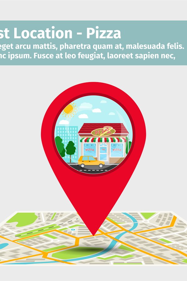 Best pizza point on map