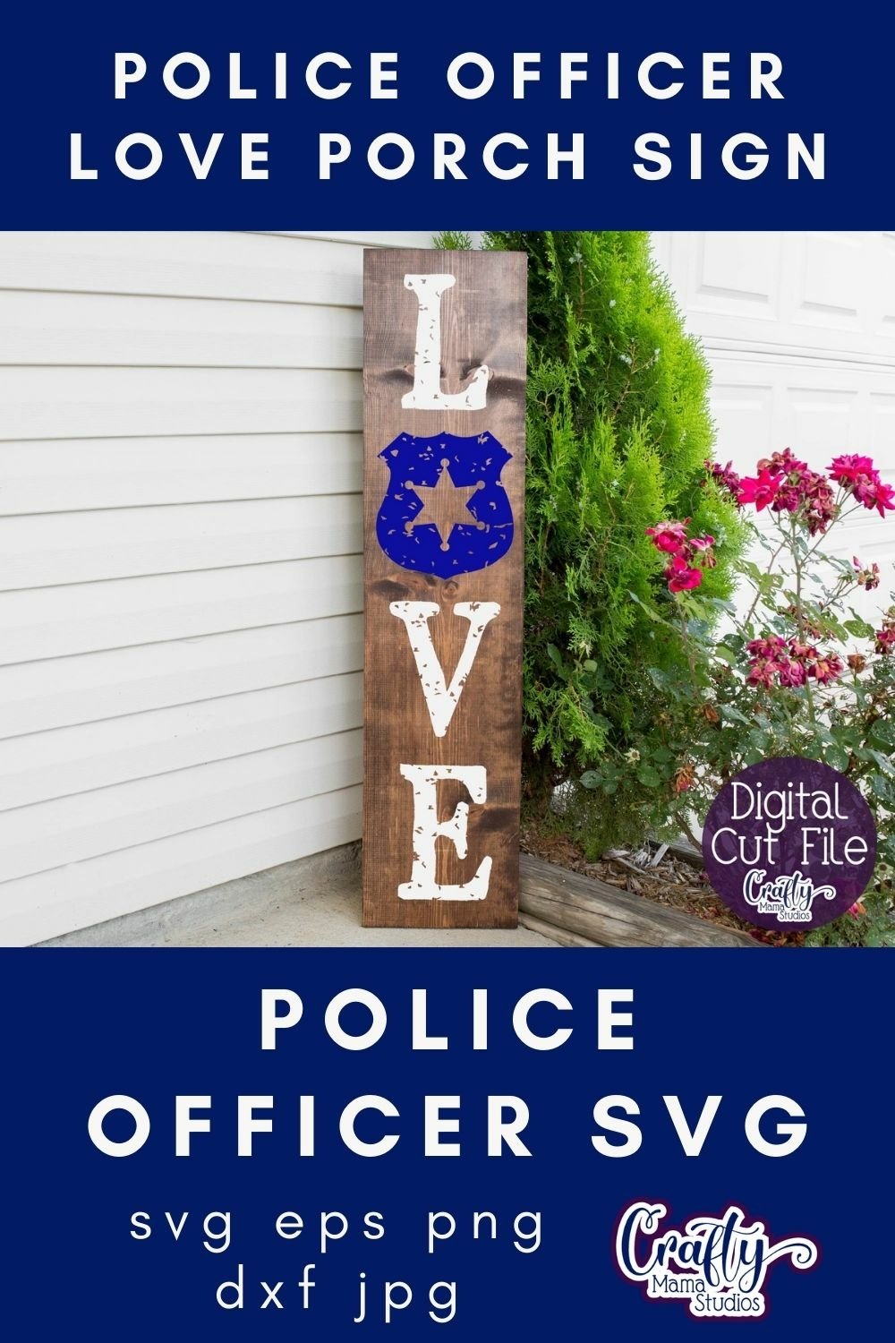Police Officer Love Porch Sign| First Responder Svg Design